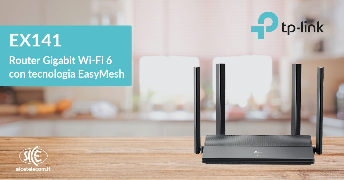 TP-Link EX141 Dual Band Wi-Fi 6 Router | Axilogi s.r.o.